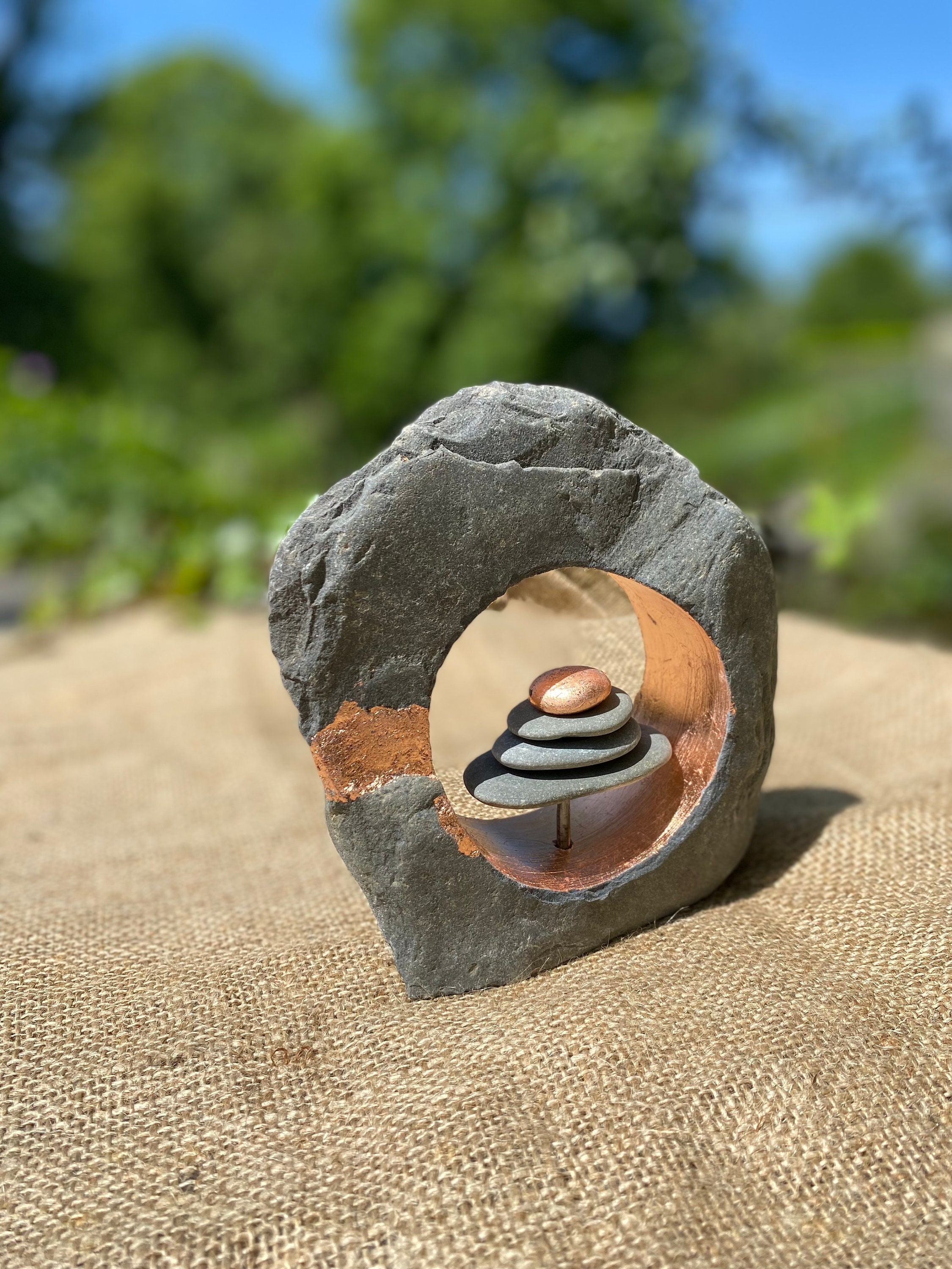 Cairn Stone Sculpture, Mindfulness Stone, Contemporary Art, Zen Stones ...