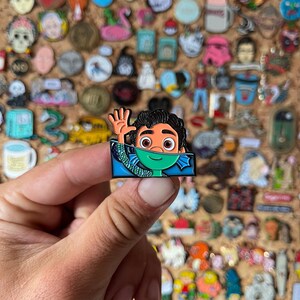 Luca Paguro Stain Glass Enamel Pin, Pixar - Etsy