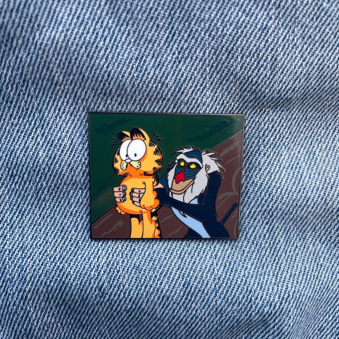 Garfield Hard Enamel Pin Lion King/garfield Mash Up - Etsy