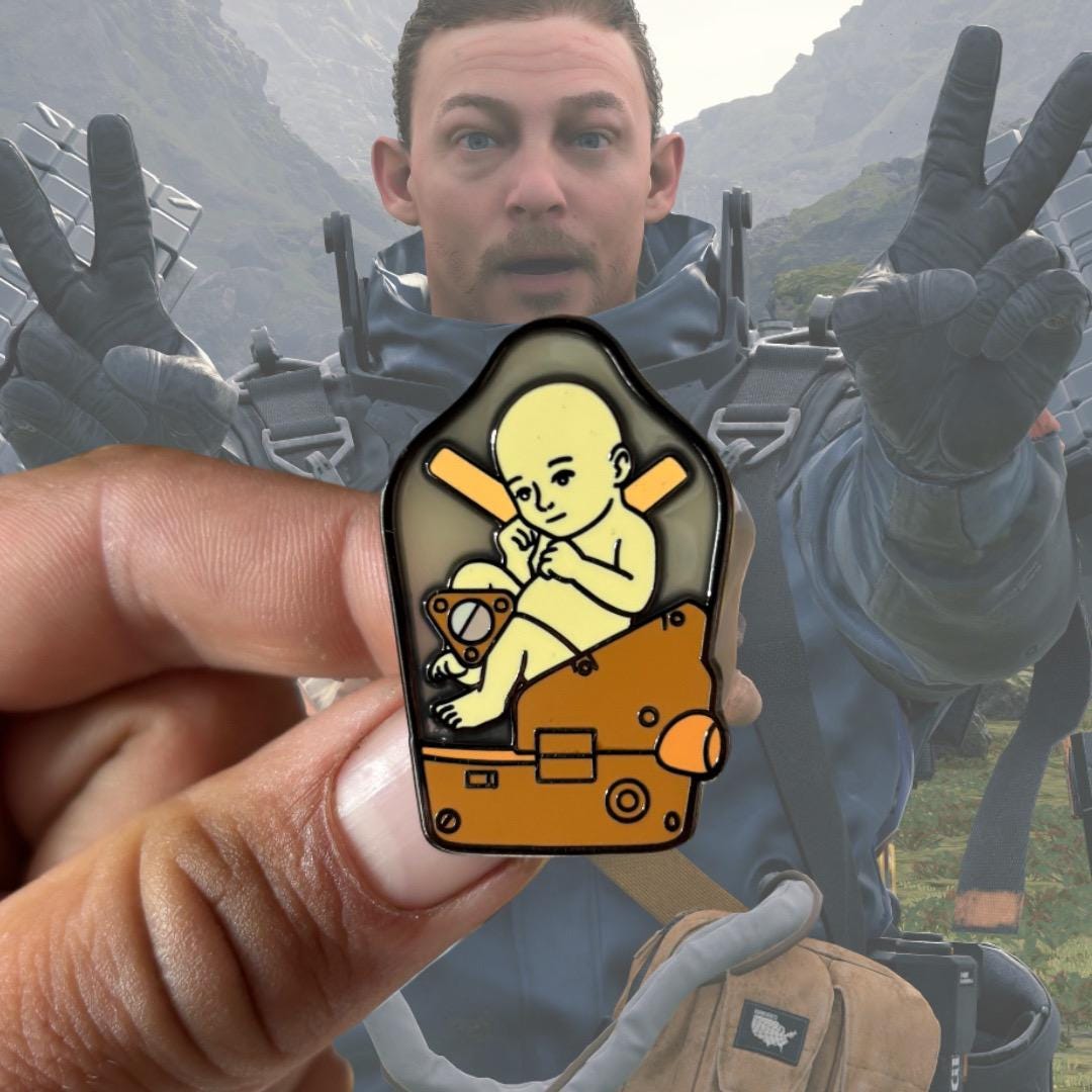 Death Stranding, BB Stained Glass, Hard Enamel Pin - Etsy