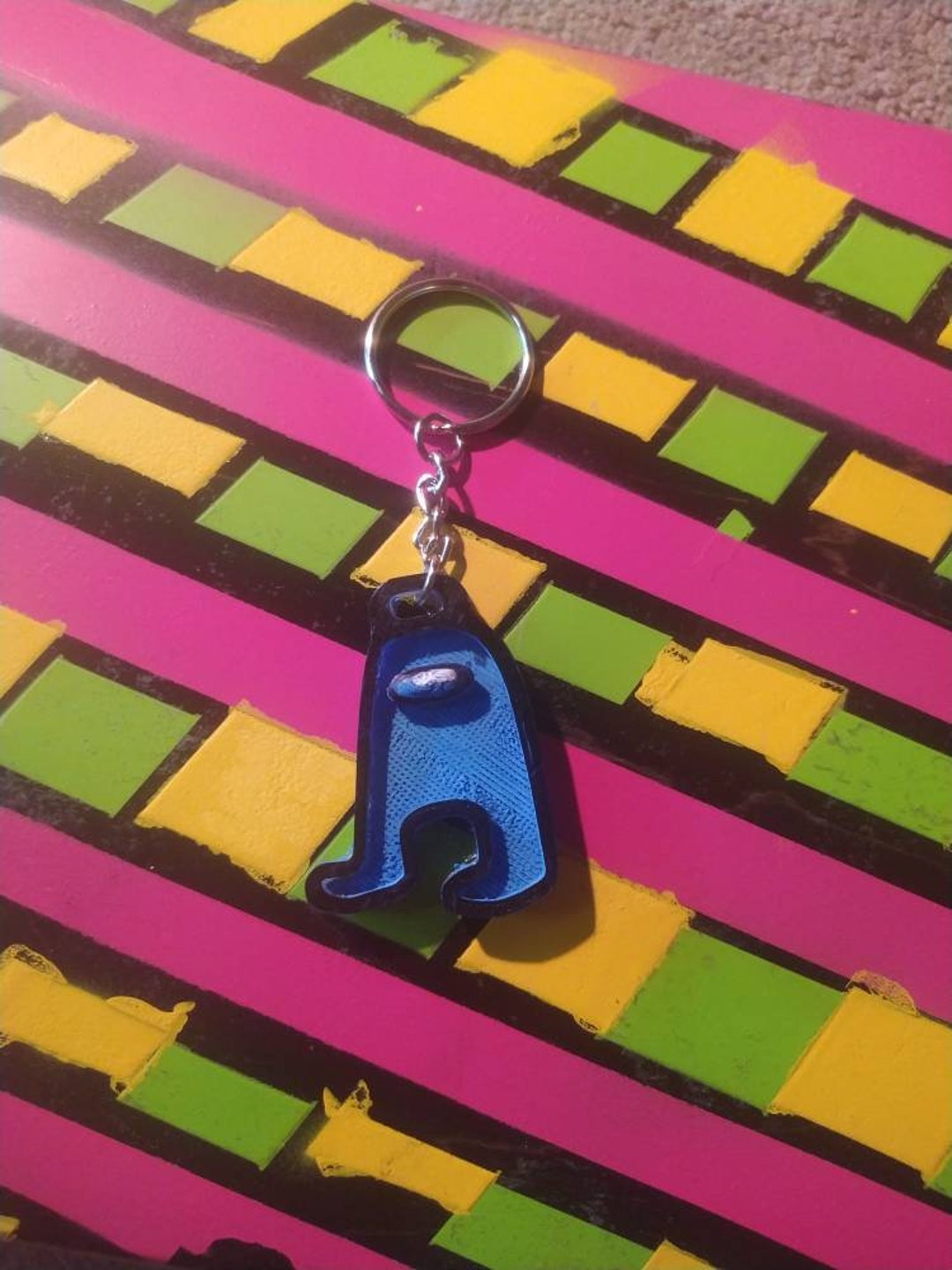 Among Us Keychain (blue) - Etsy