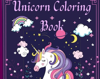 Magical Unicorn Coloring Pages Printable Leaping Unicorns With Stars ...