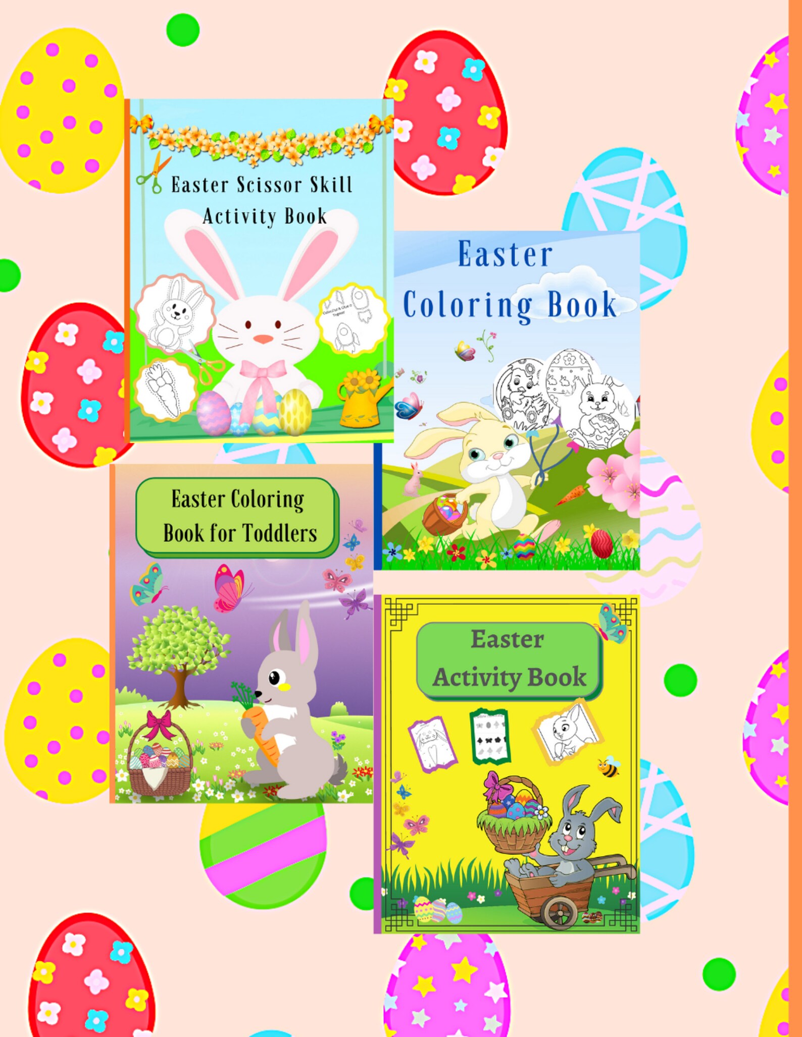 Easter Coloring Book - Etsy