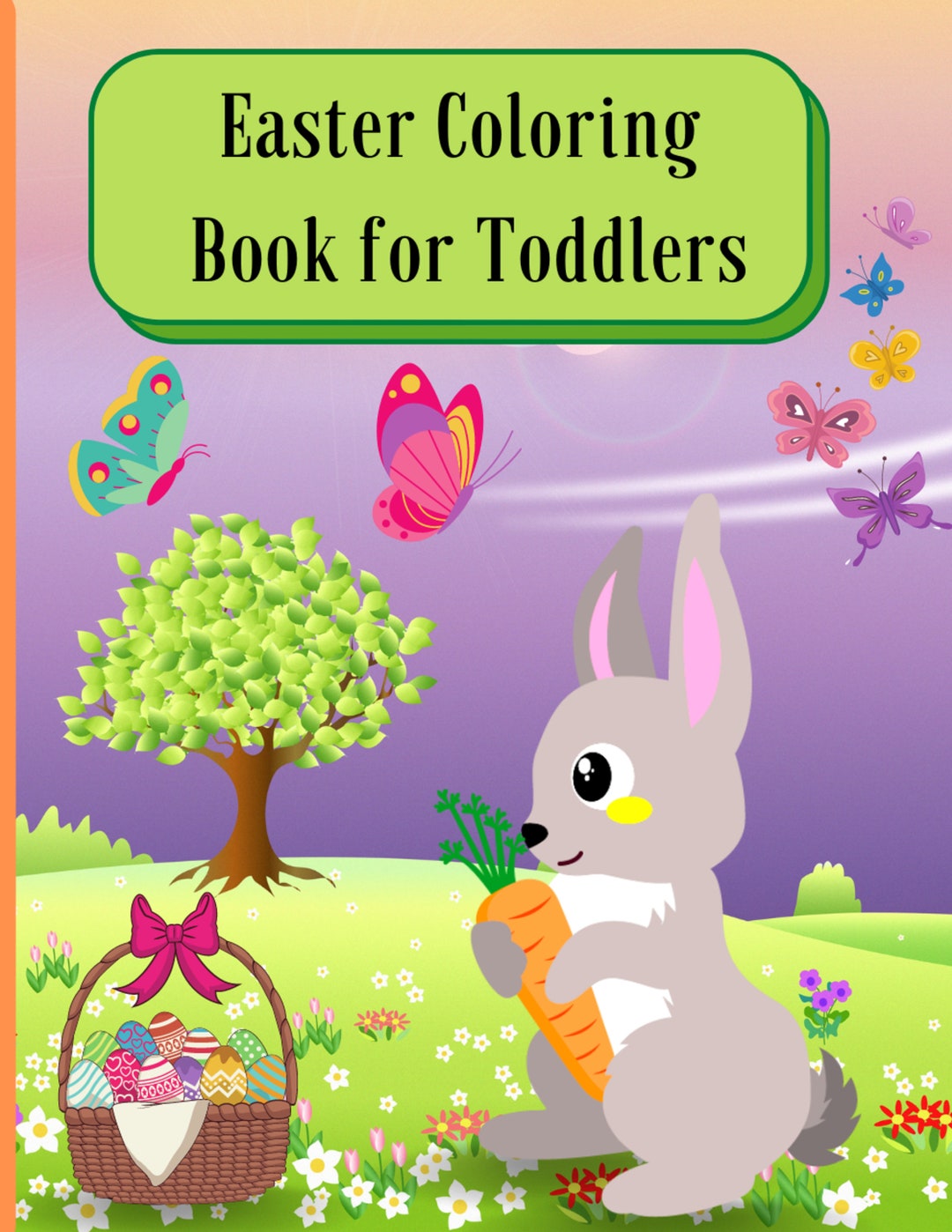 Easter Coloring Book for Toddlers - Etsy