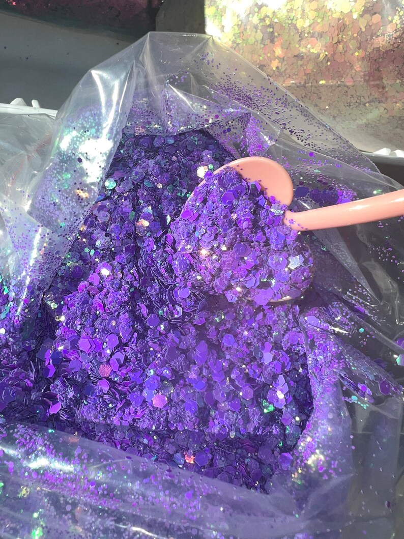 Pluto Purple Glitter Chunky Glitter Colorshift Glitter - Etsy