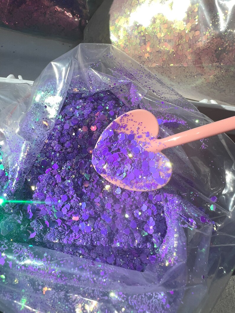 Pluto Purple Glitter Chunky Glitter Colorshift Glitter - Etsy