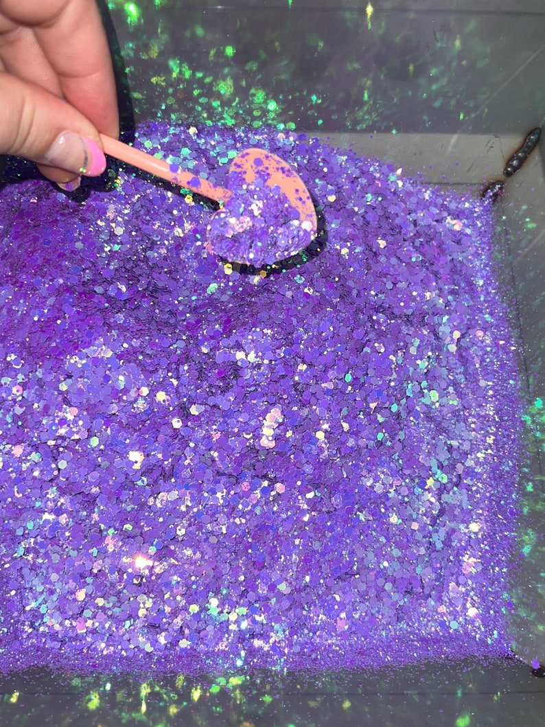 Pluto Purple Glitter Chunky Glitter Colorshift Glitter - Etsy