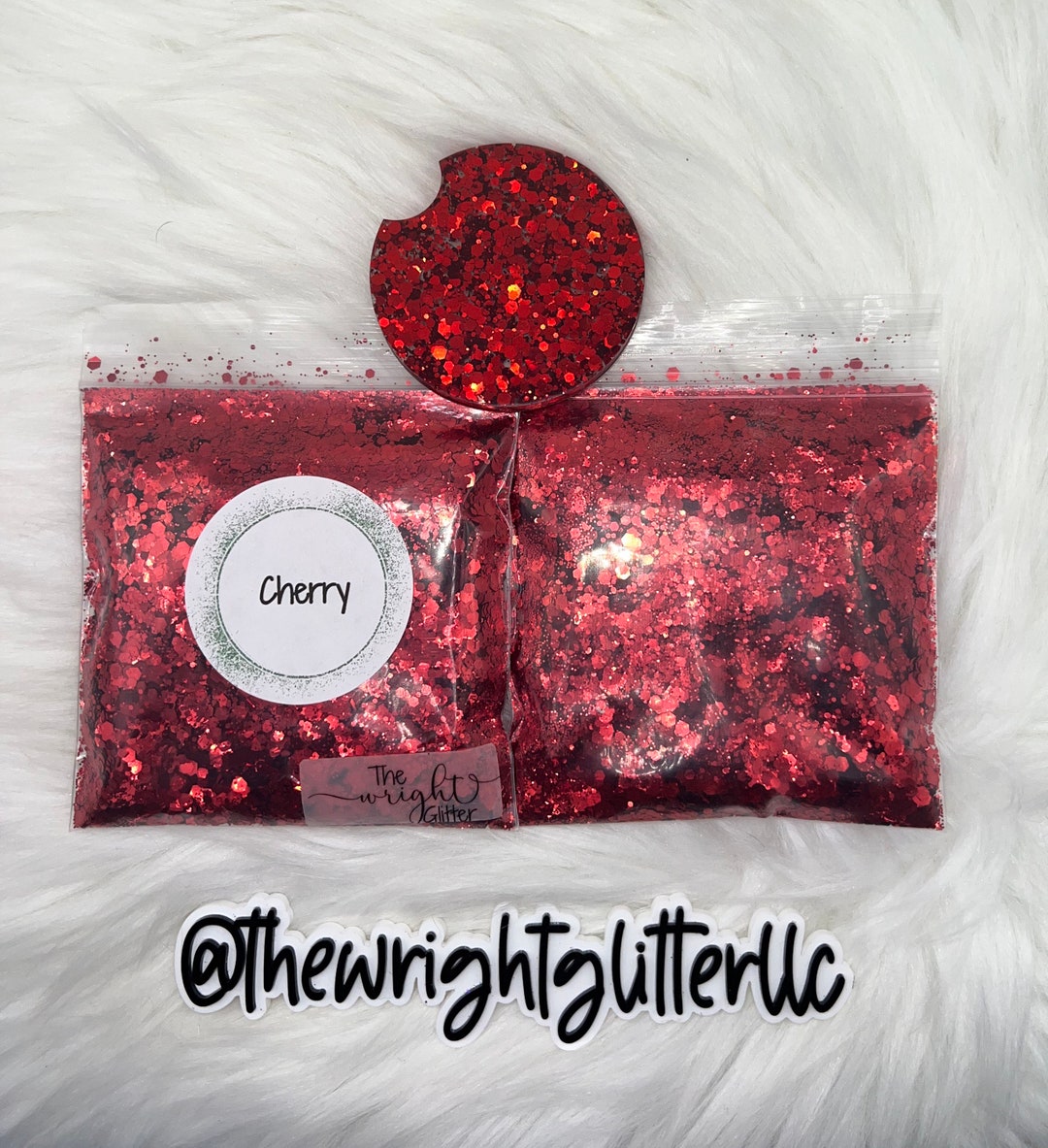 Cherry, Red Glitter, Chunky Glitter, Tumbler Glitter, Snowglobe Glitter ...