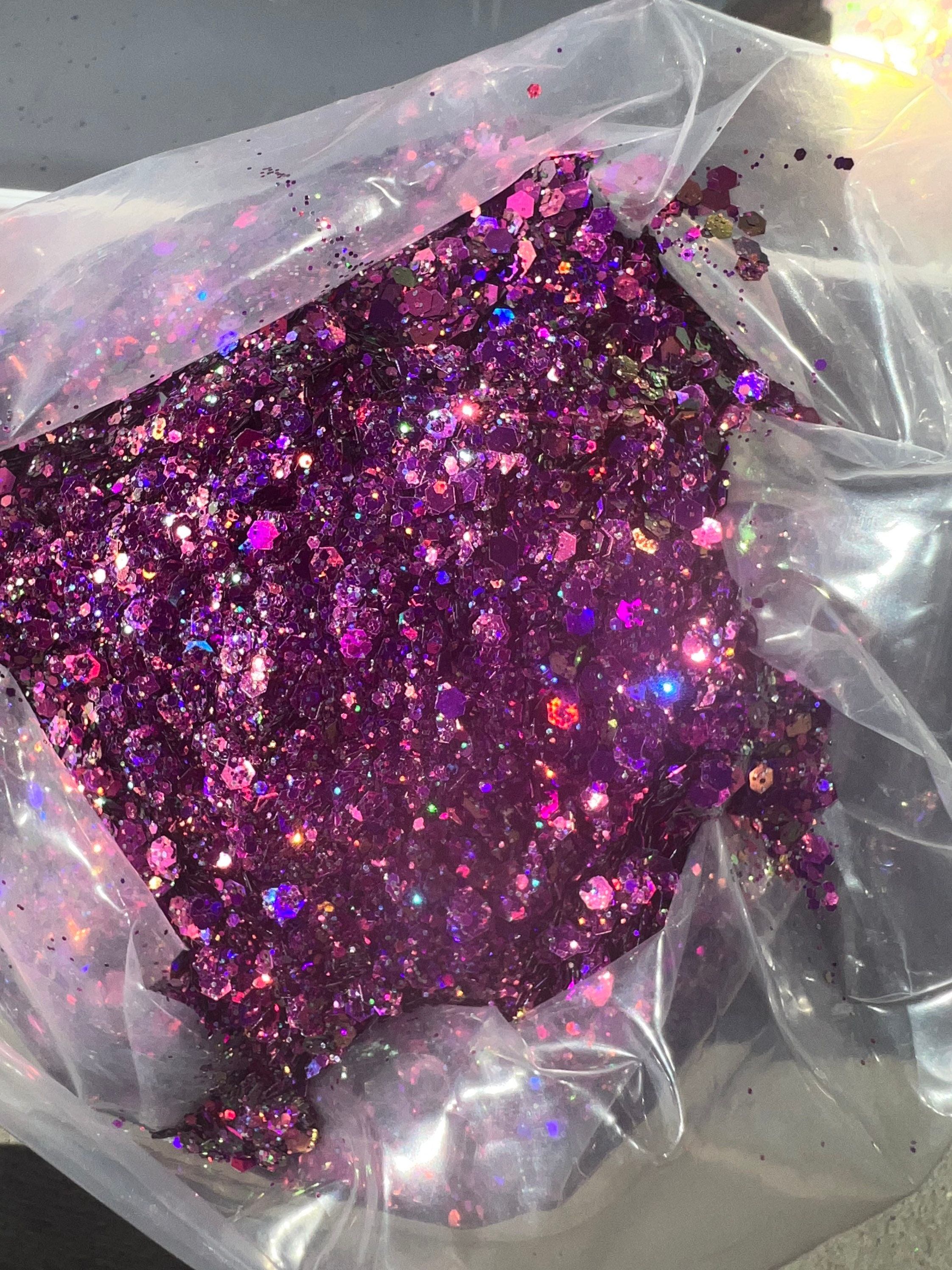 Nebula Pink Glitter Chunky Glitter Colorshift Glitter - Etsy