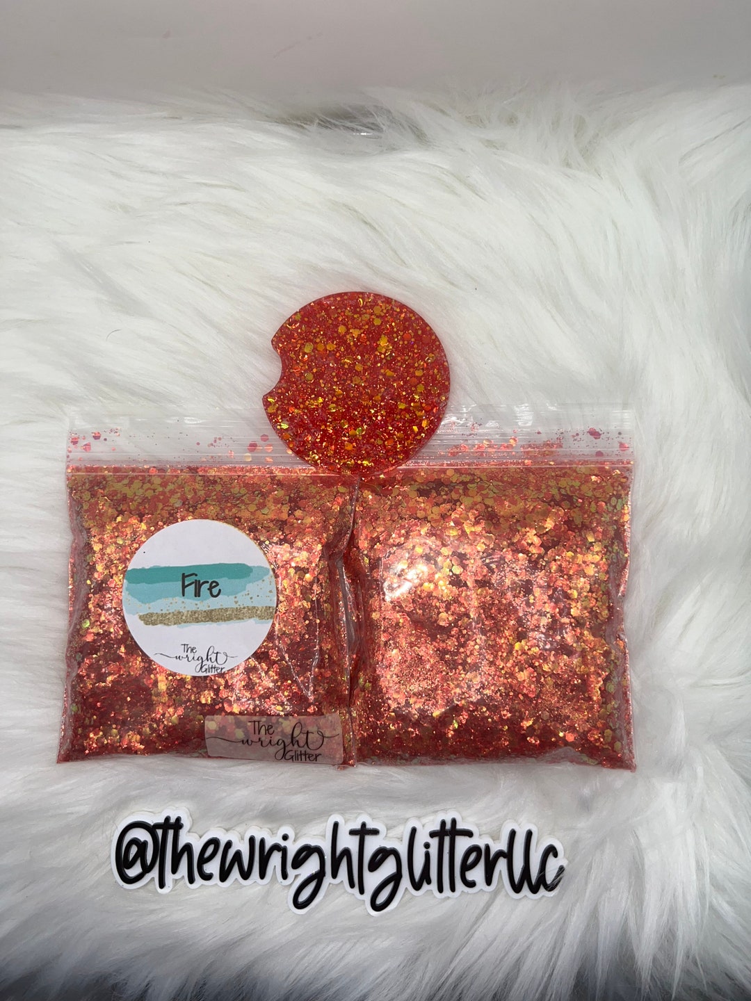 Fire, Red Glitter, Chunky Glitter, Tumbler Glitter, Snowglobe Glitter ...