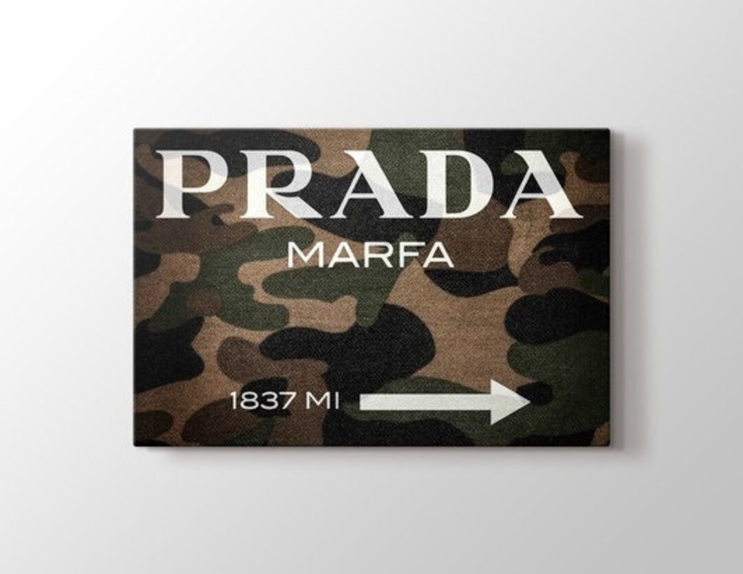 Prada Marfa Print on Canvas Prada Marfa Camouflage Canvas - Etsy