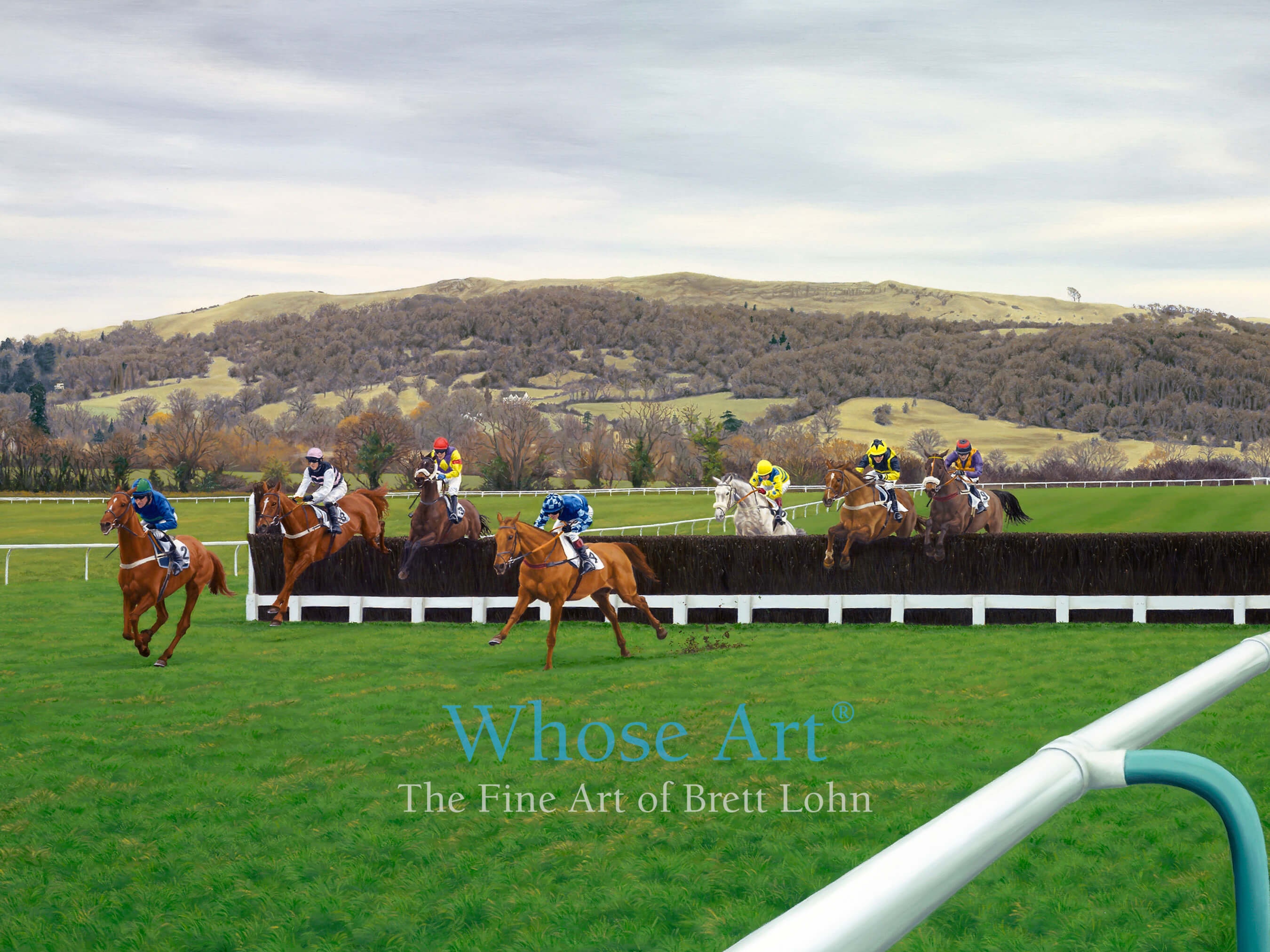 Cheltenham Horse Race Greeting Card - Blank Inside - Beautiful Horse ...