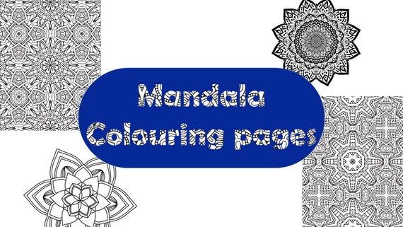 1000 Digital Mandala Colouring Pages - Etsy