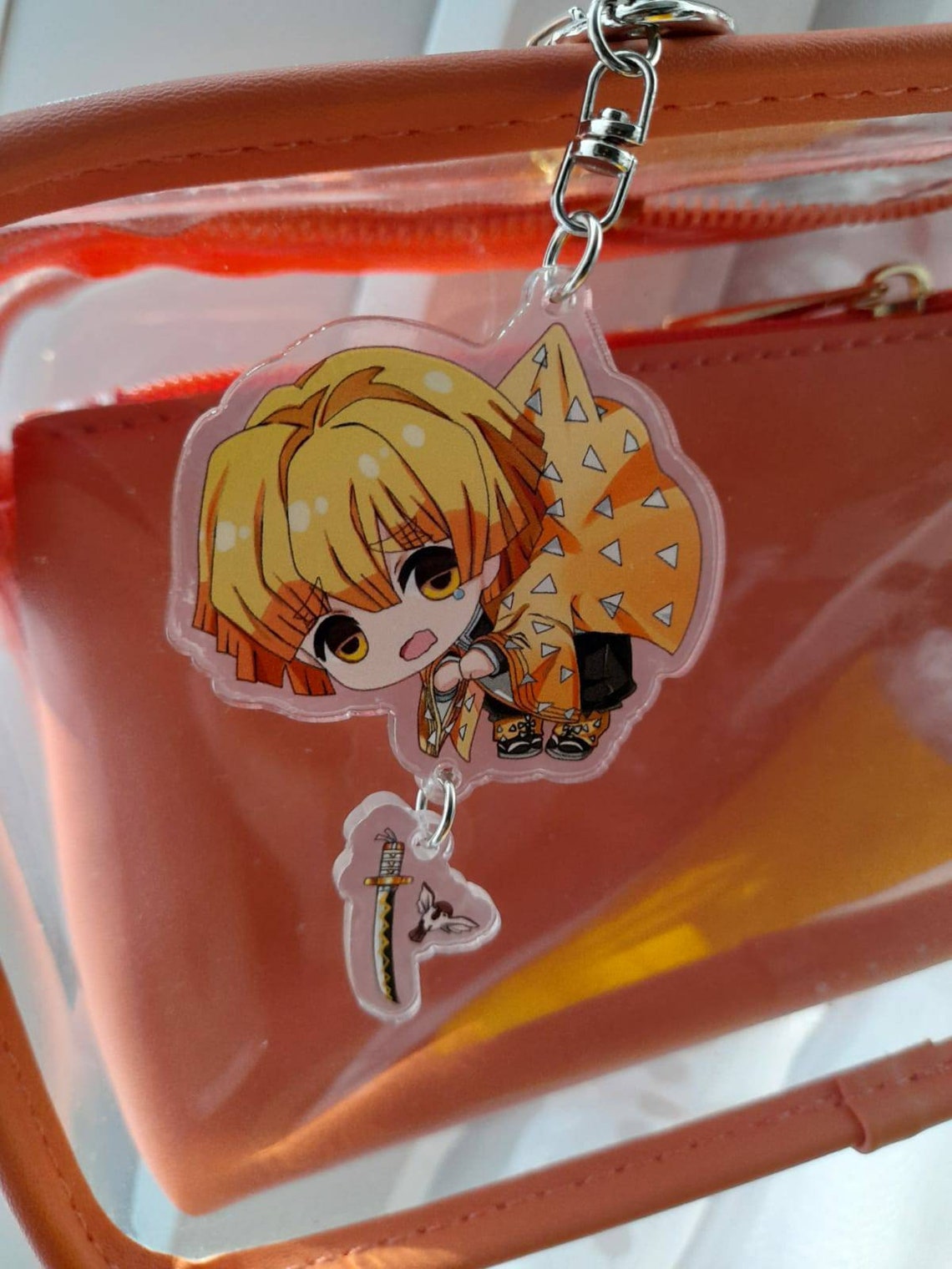 Anime Keychains Stainless Silver Chain Anime | Etsy