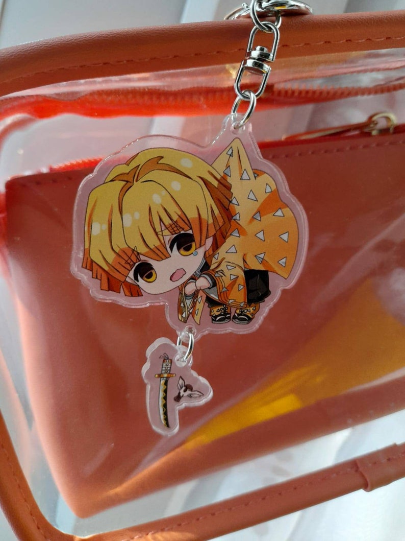 Anime Keychains Stainless Silver Chain Anime | Etsy