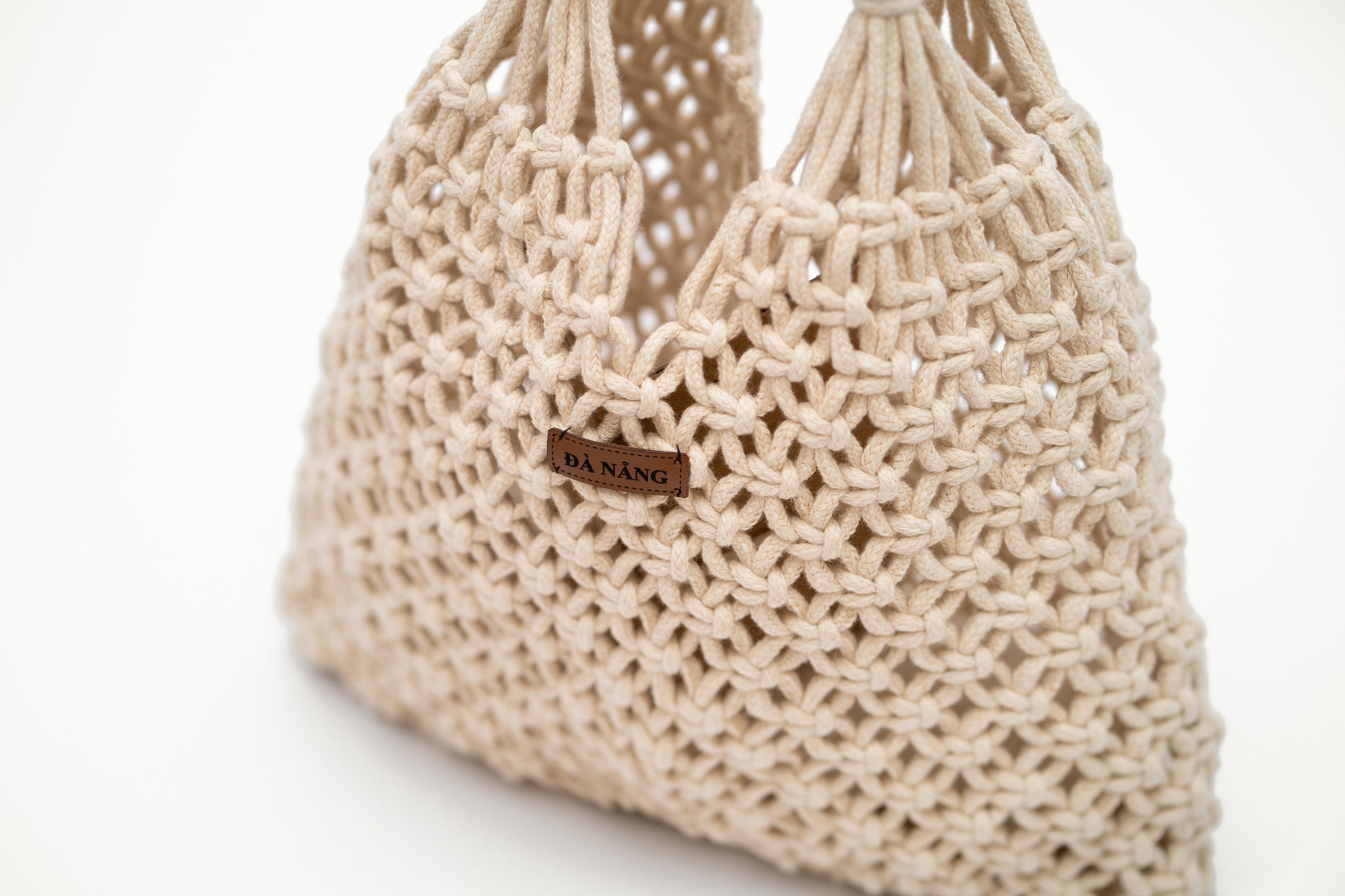 Bolso de malla de macramé para viajes a la playa Bolso de - Etsy España