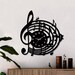 Musical Notes Wall Clock Silent Wall Clock Large Wall Clock - Etsy