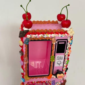 Fake Cake Mini Vending Machine - Cherries & Candies - Red - Etsy