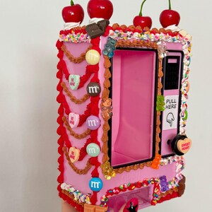 Fake Cake Mini Vending Machine - Cherries & Candies - Red - Etsy