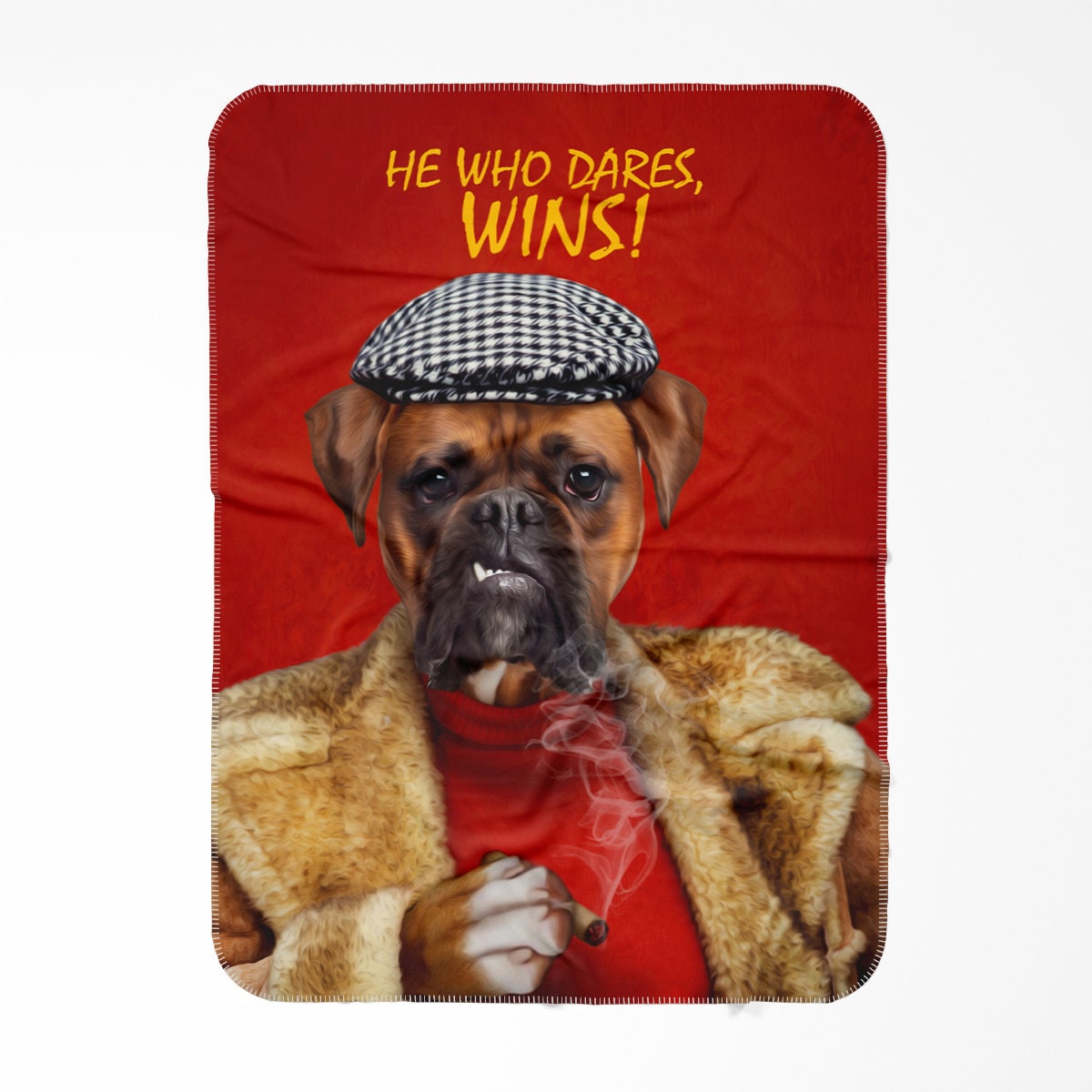 Boxer Dog Meme Blanket