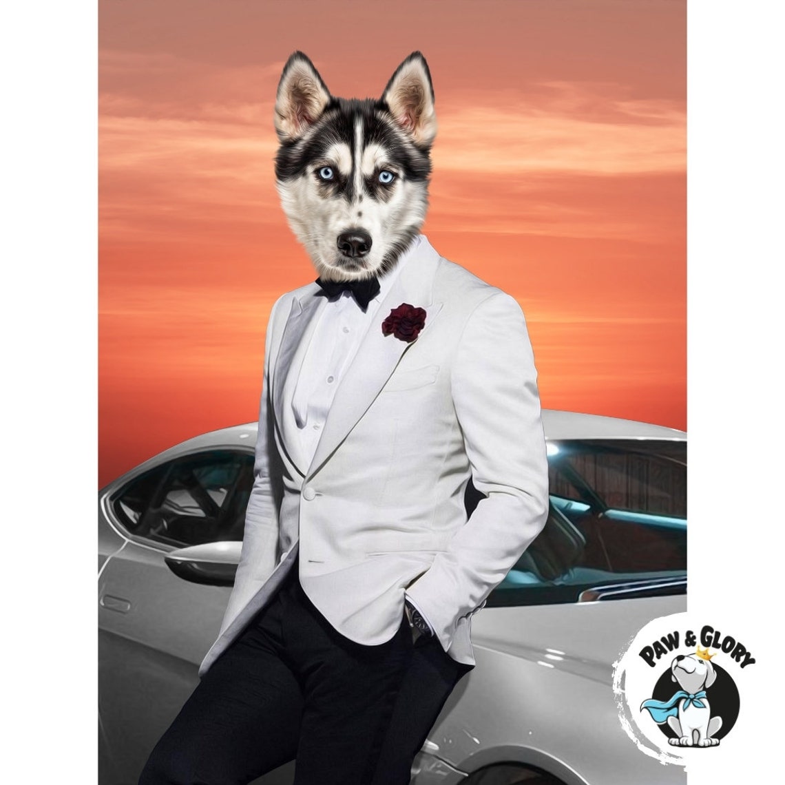 007 (james Bond Inspired) Pet Portraits | Custom Dog Pet Portrait | Pet ...