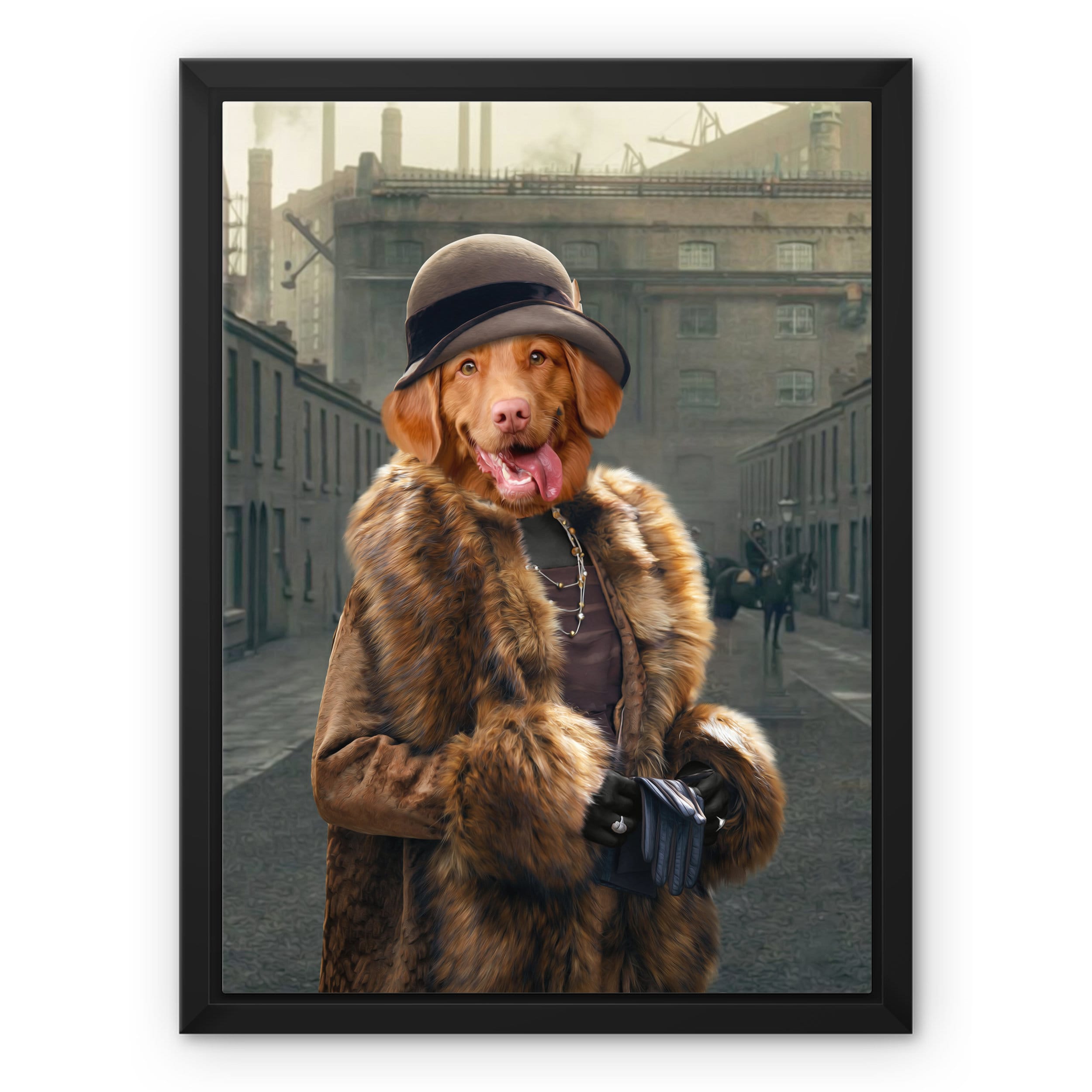 Polly peaky Blinders Inspired Dog Portrait Art Royal Pet Portrait ...