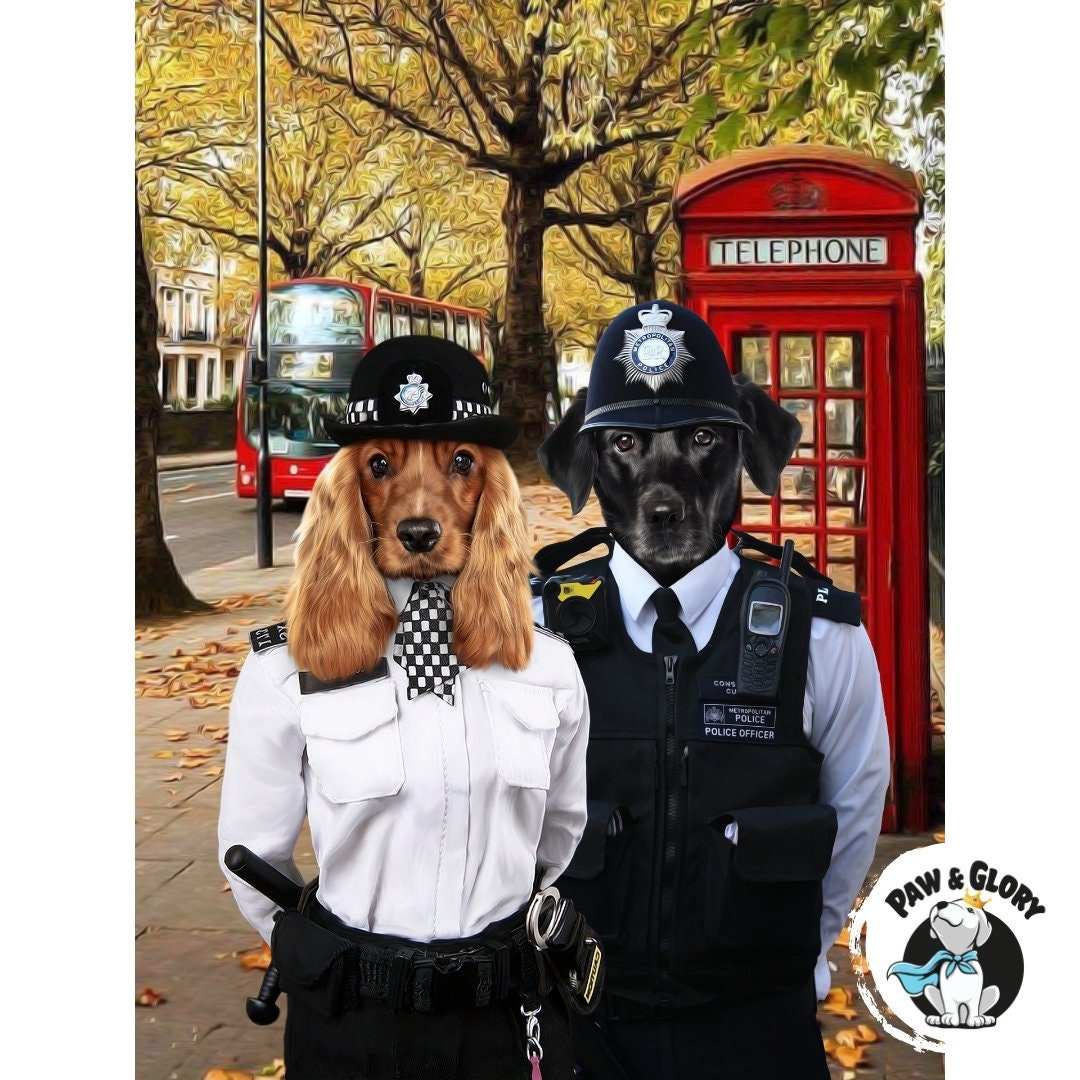 The Met Police Officers Pet Portraits | Unique Dog or Cat Portrait ...