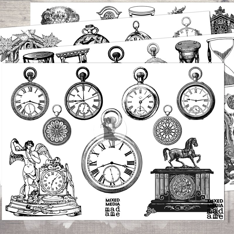 Clock Drawing - Etsy