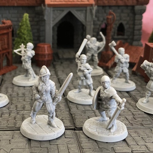 Bandits 28mm D&D Enemy Army Miniatures Tabletop RPG - Etsy