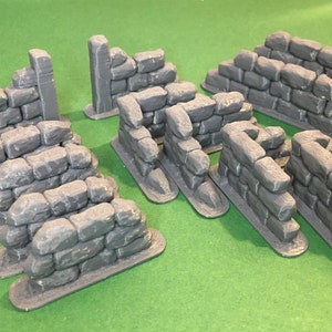 Stone Walls | 28mm (D&D) | Tabletop RPG - Etsy