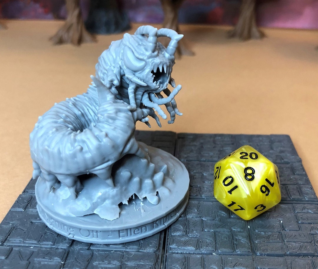 Carrion Crawler 28mm D&D Monster Miniatures Tabletop RPG - Etsy