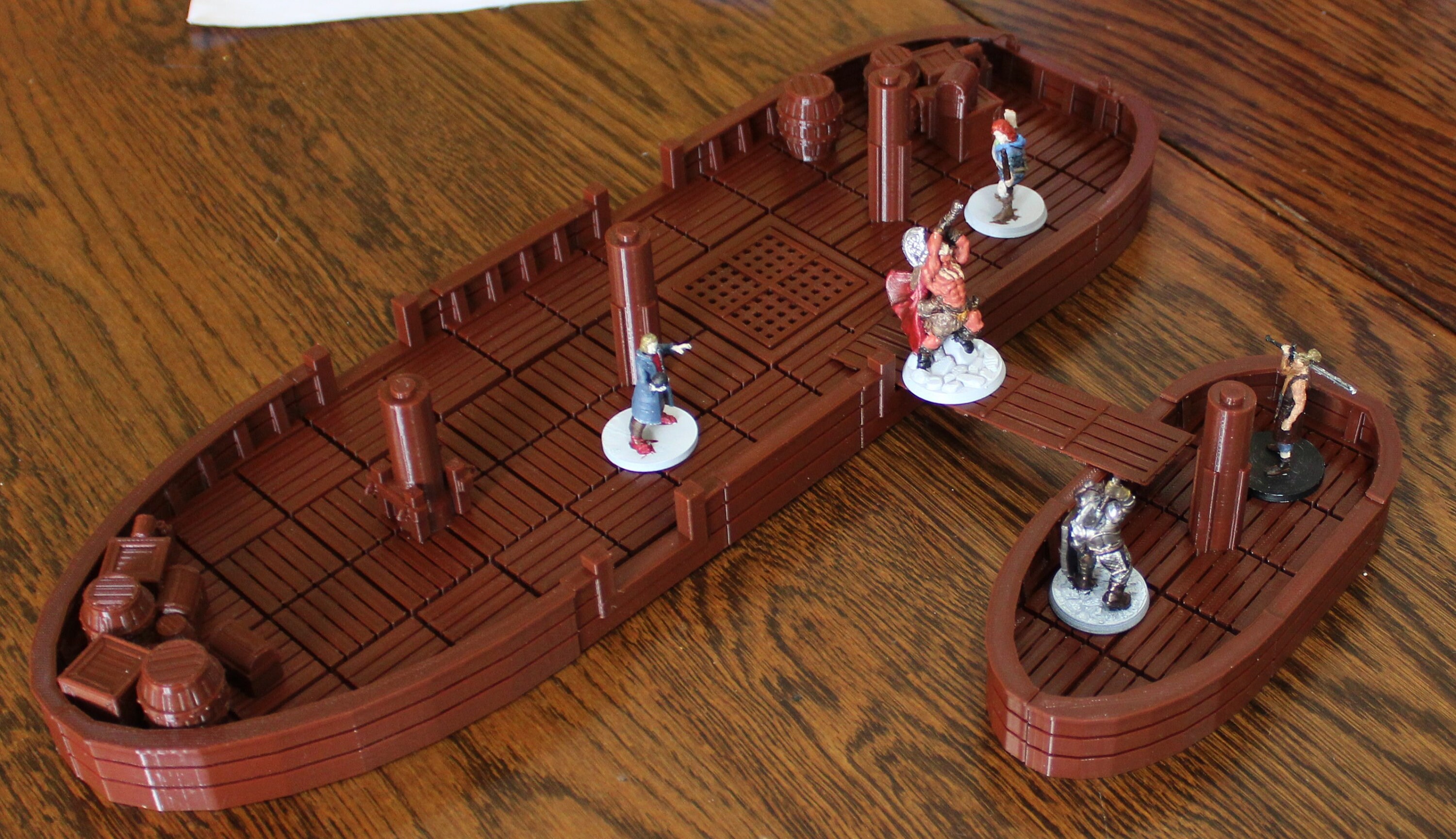 Modular Openlock Miniature Ship for Dnd Pathfinder - Etsy