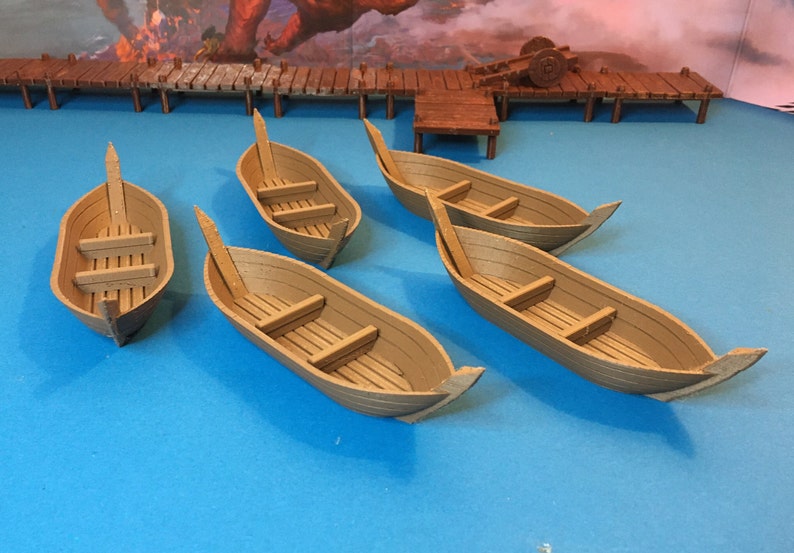 Ferries 28mm D&D Small Rowing Boats Tabletop RPG - Etsy