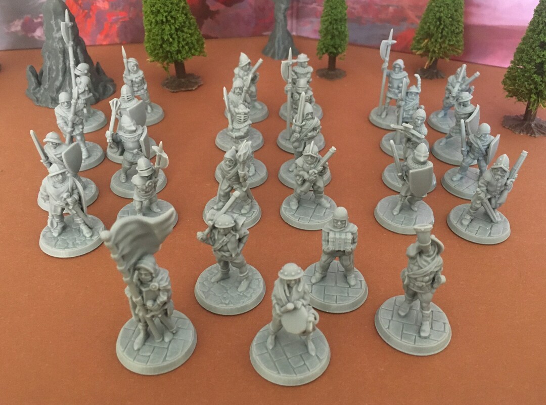 Medieval Army | 28mm (D&D) Renaissance Soldiers | Tabletop RPG - Etsy