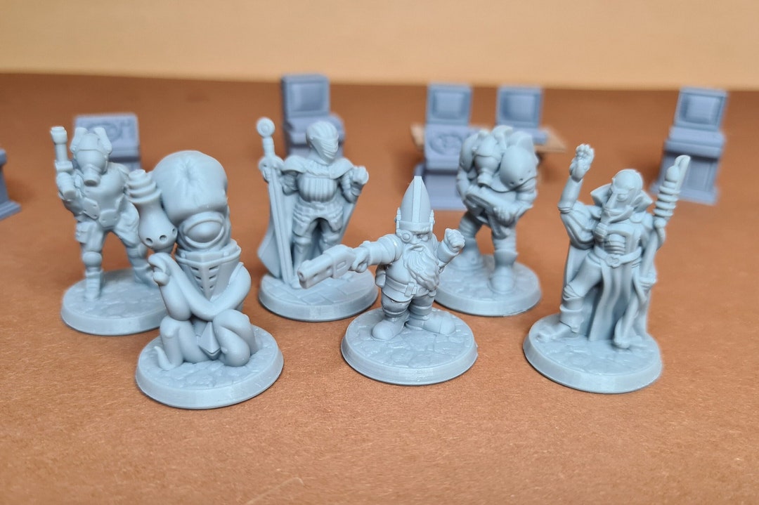 Space Crew 1 | 28mm (D&D) Scifi Miniatures | Tabletop RPG - Etsy