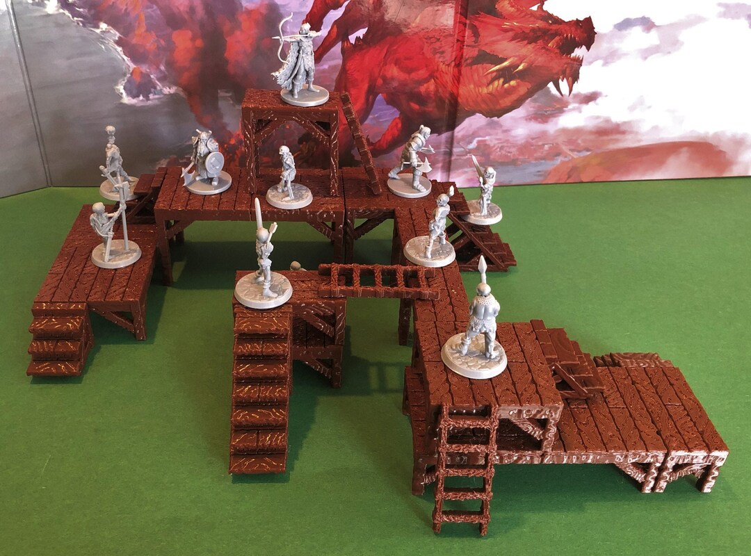 Modular Platforms | Scaffolding, Lookout Post, Pier | 28mm (dnd ...