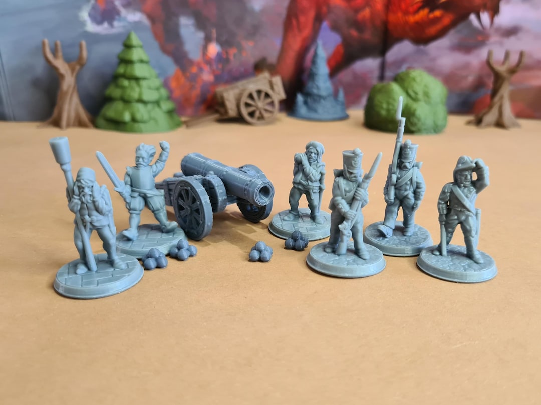 Napoleonic Cannon Unit | 28mm (D&D) French Infantry and Artillery ...