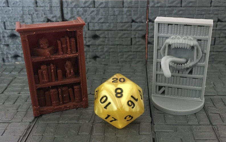 Mimics 28mm D&D Chest Door Bookshelf Barrel and - Etsy