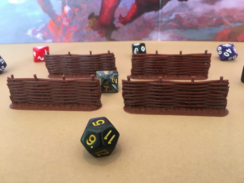 Roadside Prop Set | 28mm (D&D) | Fence, Signpost, Lightpost, and Notice ...