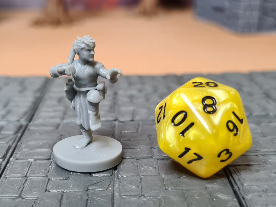 Halfling Monk | 28mm (D&D) Male Monk Miniature | Tabletop RPG - Etsy