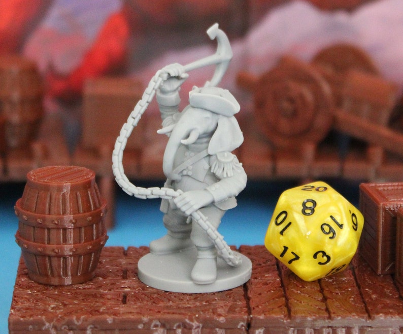 Loxodon Pirate 28mm D&D Miniatures Tabletop RPG - Etsy