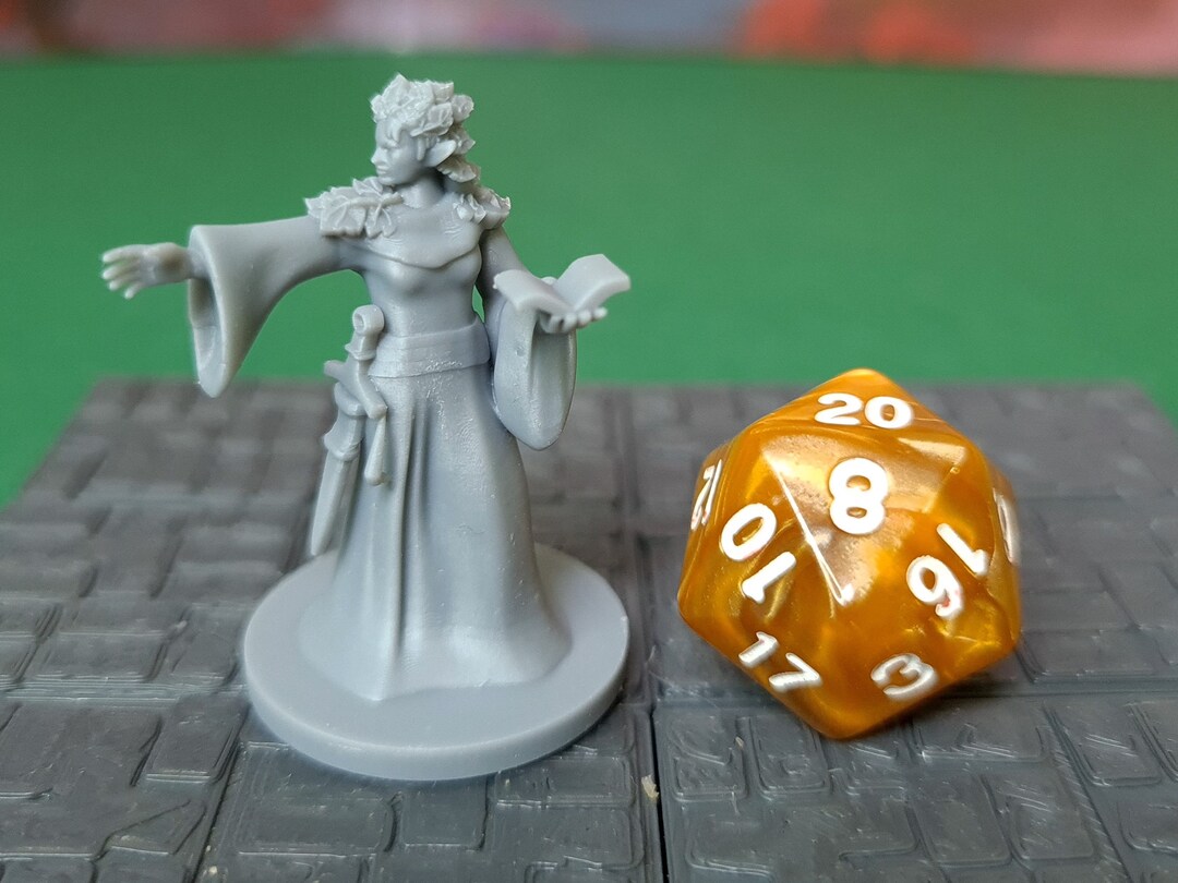 Elf Wizard | 28mm (D&D) Elven Female Wizard Miniature | Tabletop RPG - Etsy