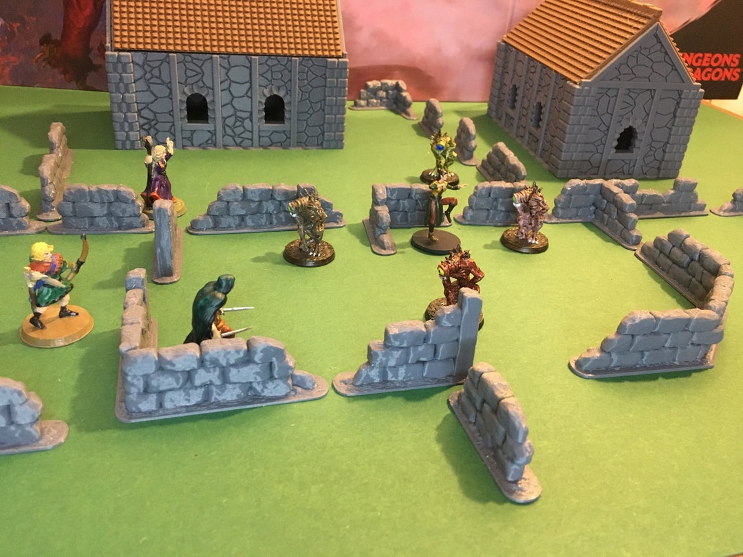 Stone Walls | 28mm (D&D) | Tabletop RPG - Etsy