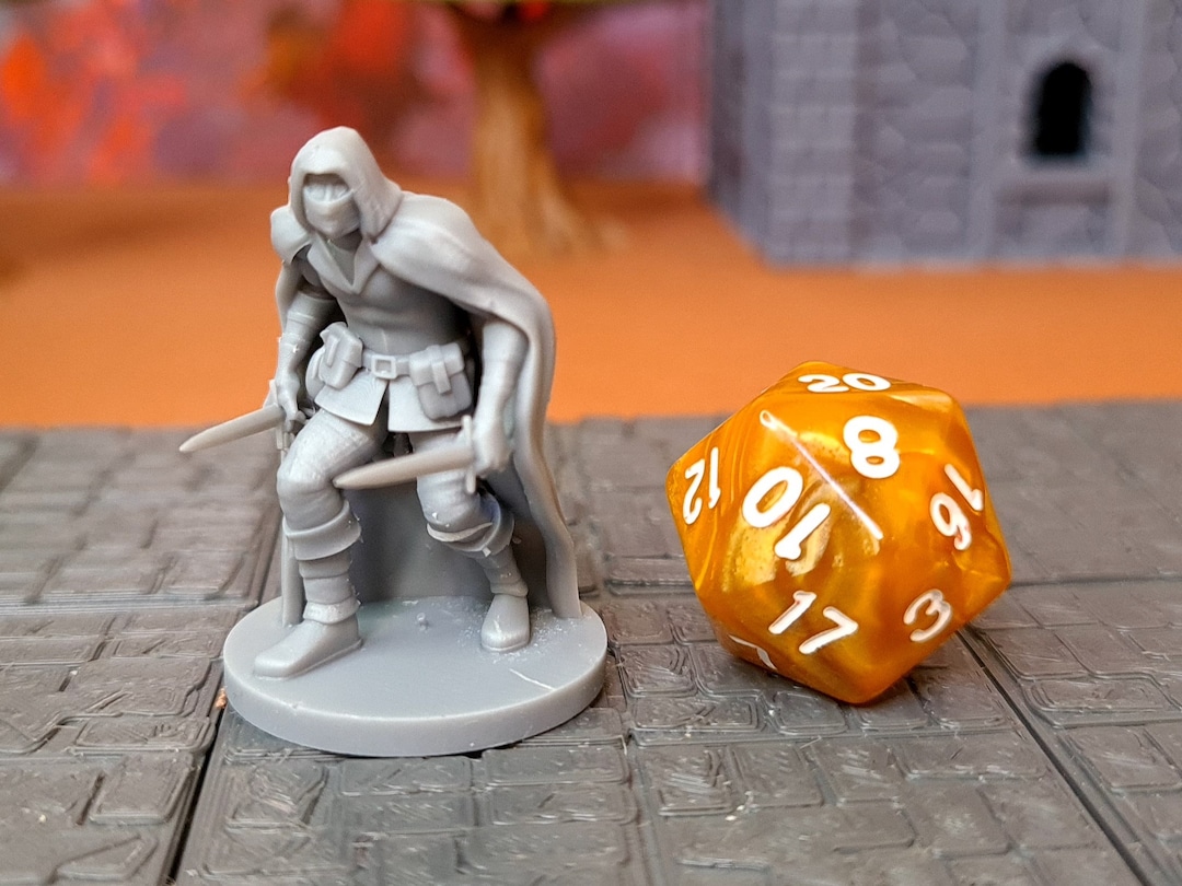 Male Rogue | 28mm (D&D) Human/elven Thief Miniature | Tabletop RPG - Etsy