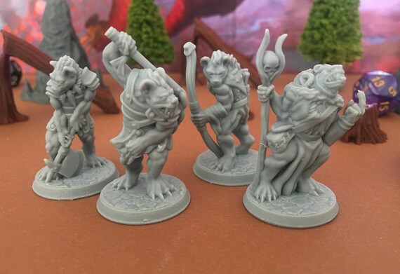 Gnoll Pack 28mm D&D Enemy Army Miniatures Tabletop RPG - Etsy