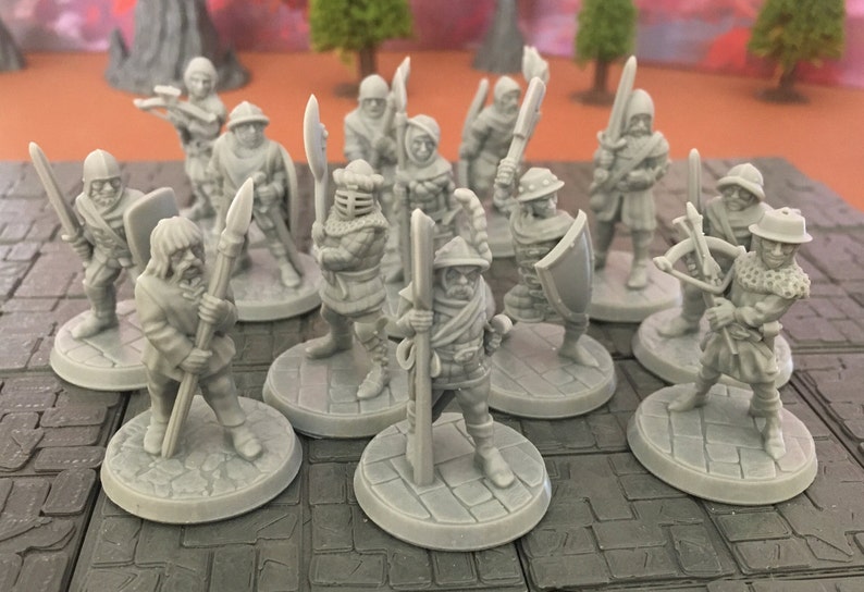 Medieval Army 28mm D&D Renaissance Soldiers Tabletop RPG - Etsy