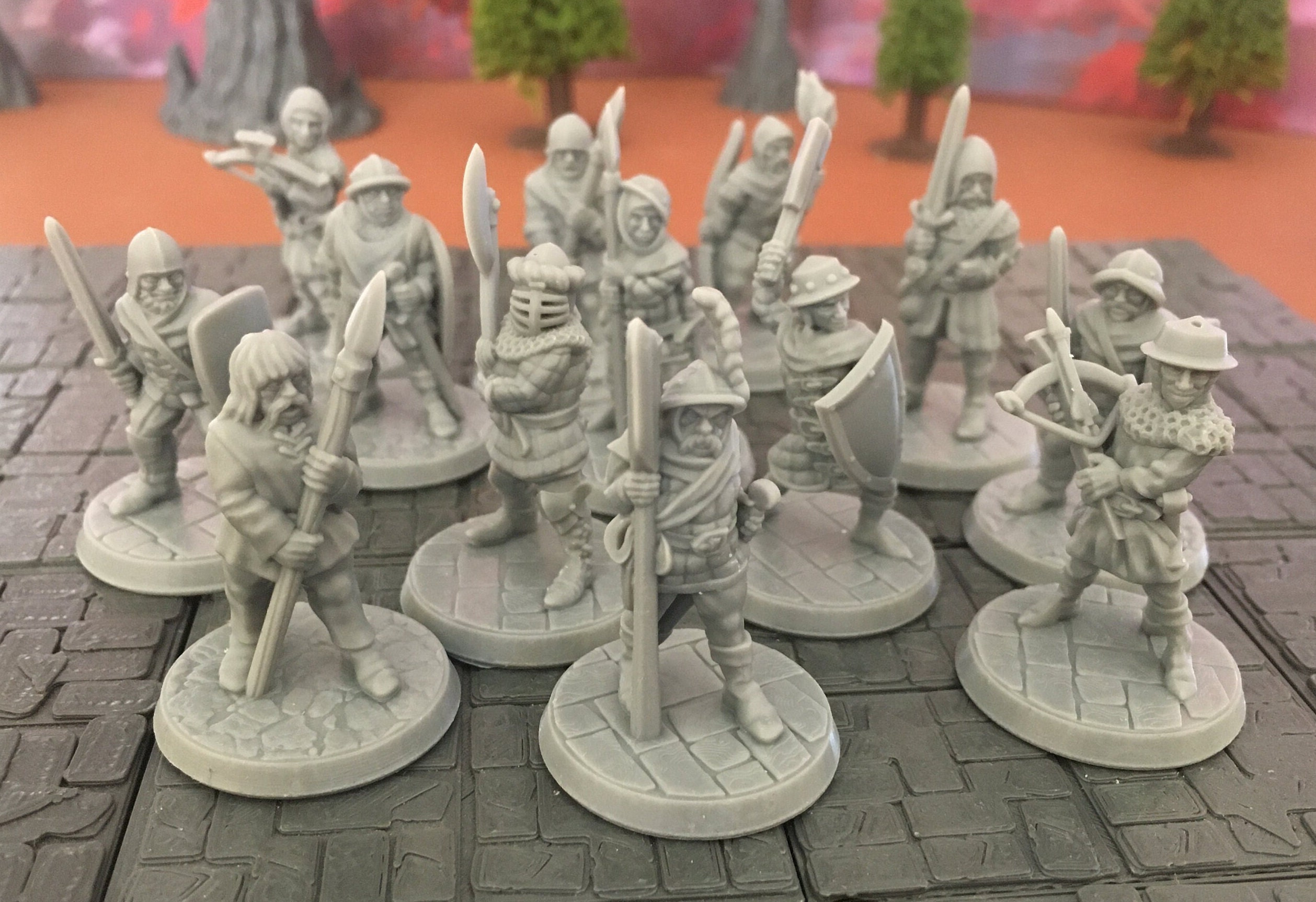 Medieval Army 28mm D&D Renaissance Soldiers Tabletop RPG - Etsy