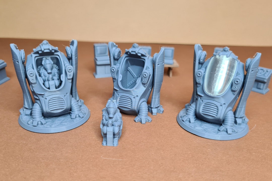 Piloted Space Walker | 28mm (D&D) Scifi Miniatures | Tabletop RPG - Etsy