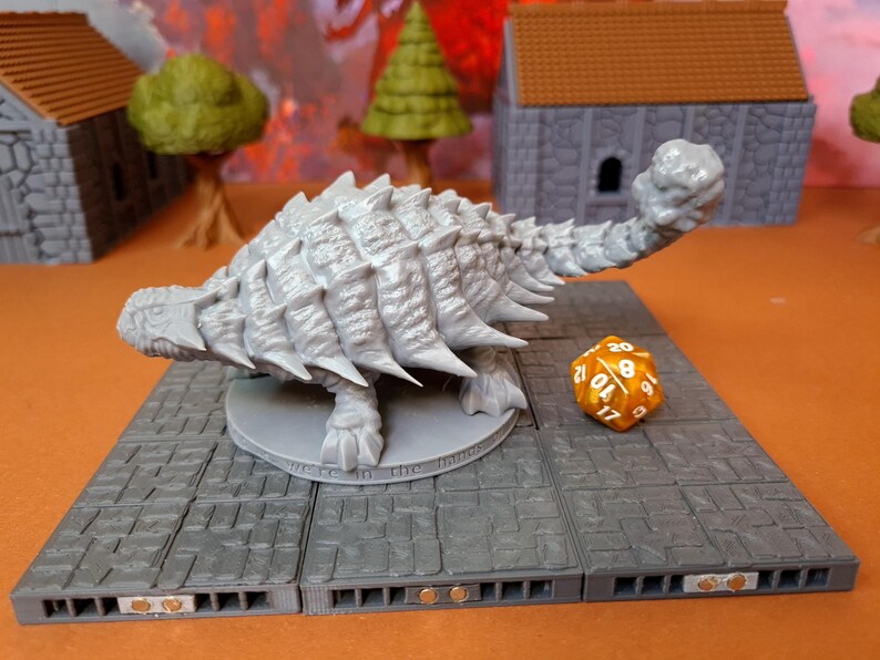 Ankylosaurus | 28mm (D&D) Dinosaur Monster Miniatures | Tabletop RPG - Etsy
