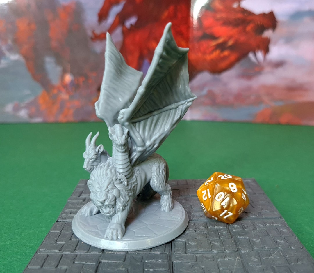 Chimera | 28mm (D&D) Classic Monster Miniatures | Tabletop RPG - Etsy